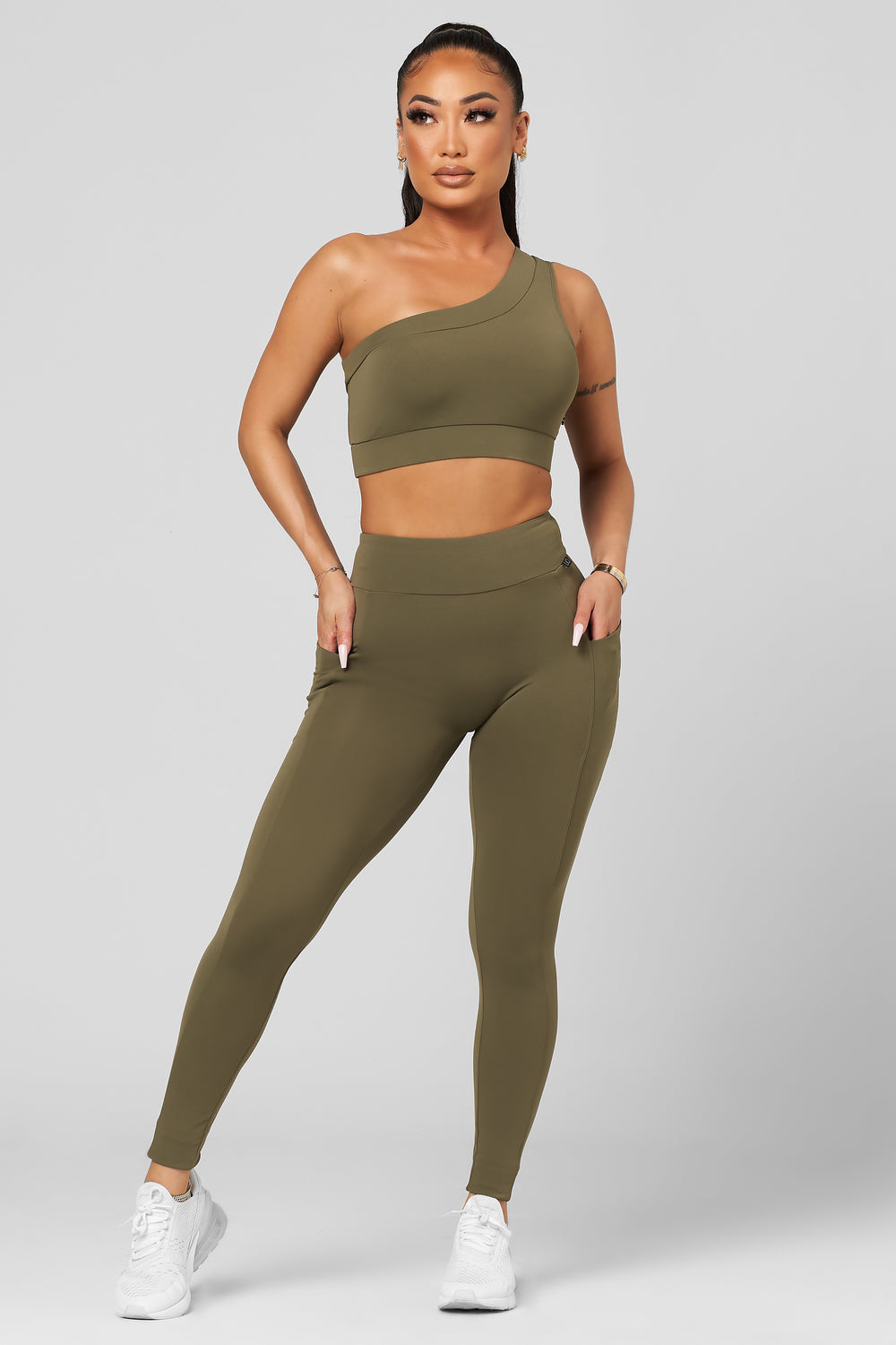 Sage Classic One Shoulder Bra